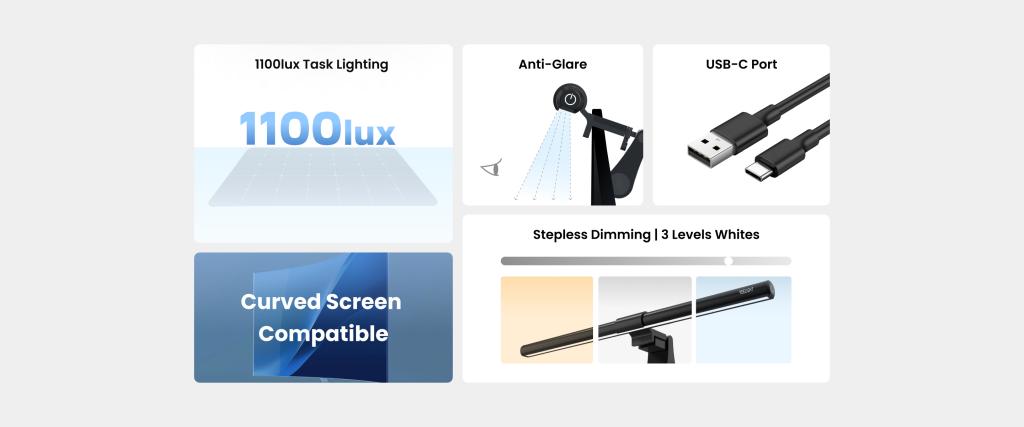 Yeelight Pura Light Bar Lite LED Desk Lamp for Monitor & Workspace ...