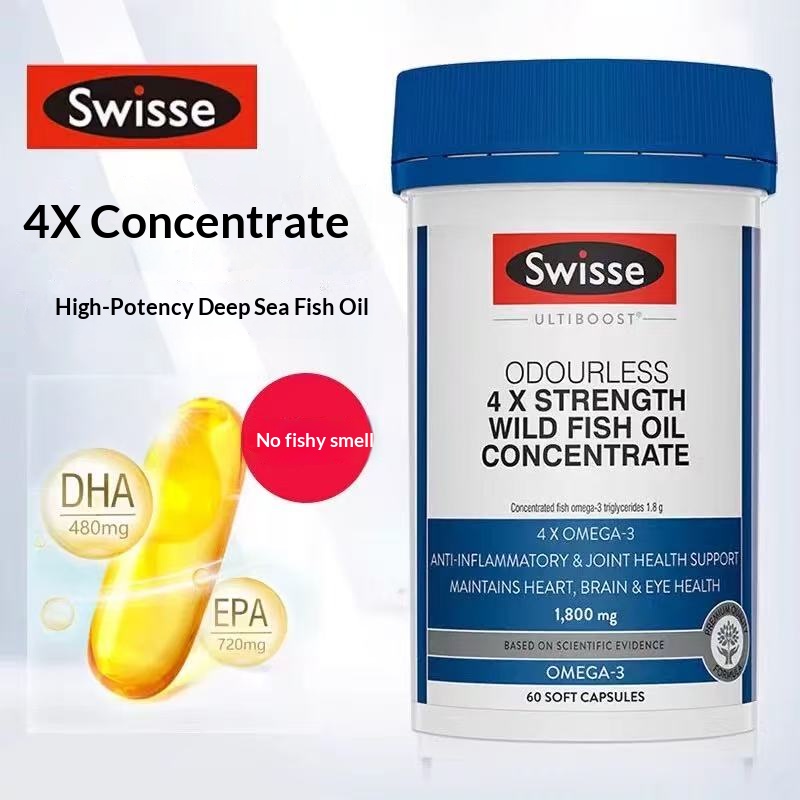 【EPX-2028】Swisse 4x Concentrated Omega-3 Fish Oil DHA Brain Support ...