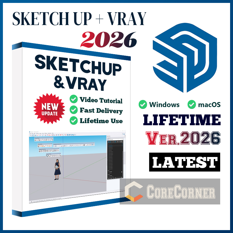 SketchUp Pro 2026 Latest Full Version | V-Ray 7.2 | Windows MacOS ...