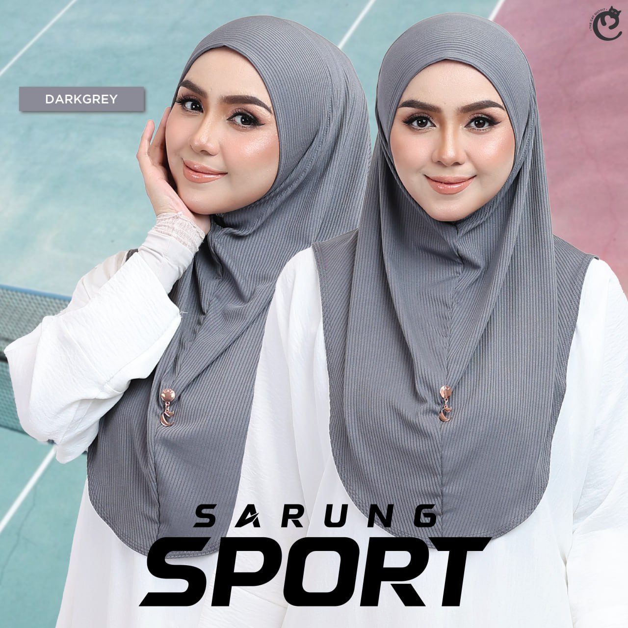 TUDUNG SARUNG SPORT RIBBED LINING ~ KAIN ORGANIC RIBBED PREMIUM ...