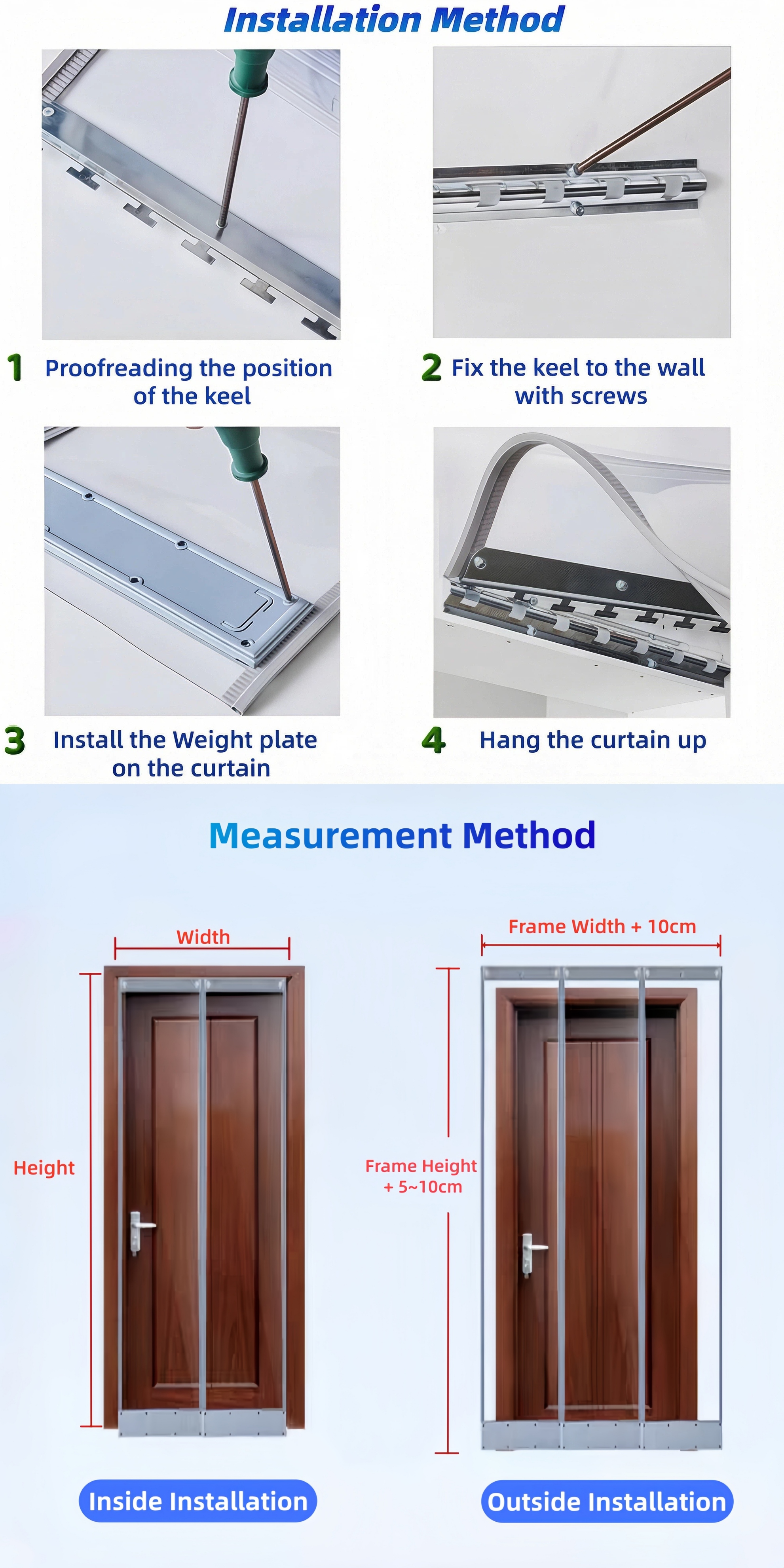 Aircond Curtain Magnetic PVC Air Conditioner Block Curtain Clear ...