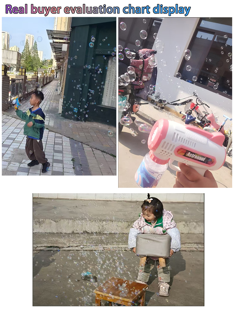 【ITB】 Space Electric Bubble Gun A Toys That Emits A Large Amount Of ...