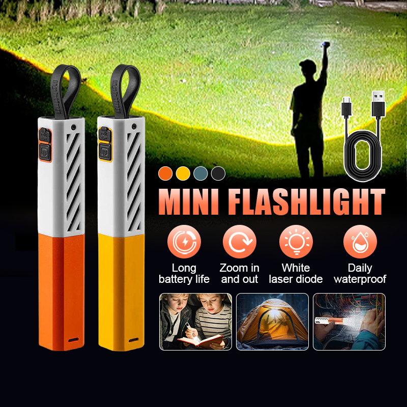 🔦Flashlight Zoomable Waterproof 5 Modes High-bright emergency light ...