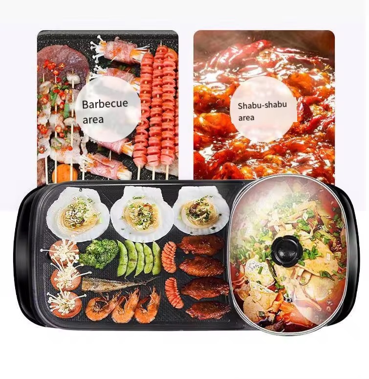 Panasonic HB-36G Mookata Thai Style 2 in 1 BBQ Grill with Hot Pot Multi ...