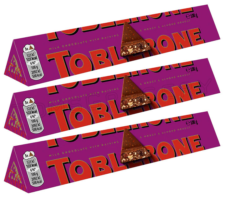 Toblerone Assorted Flavours Swiss Chocote Bundle of 3 x 100gm / 360g ...