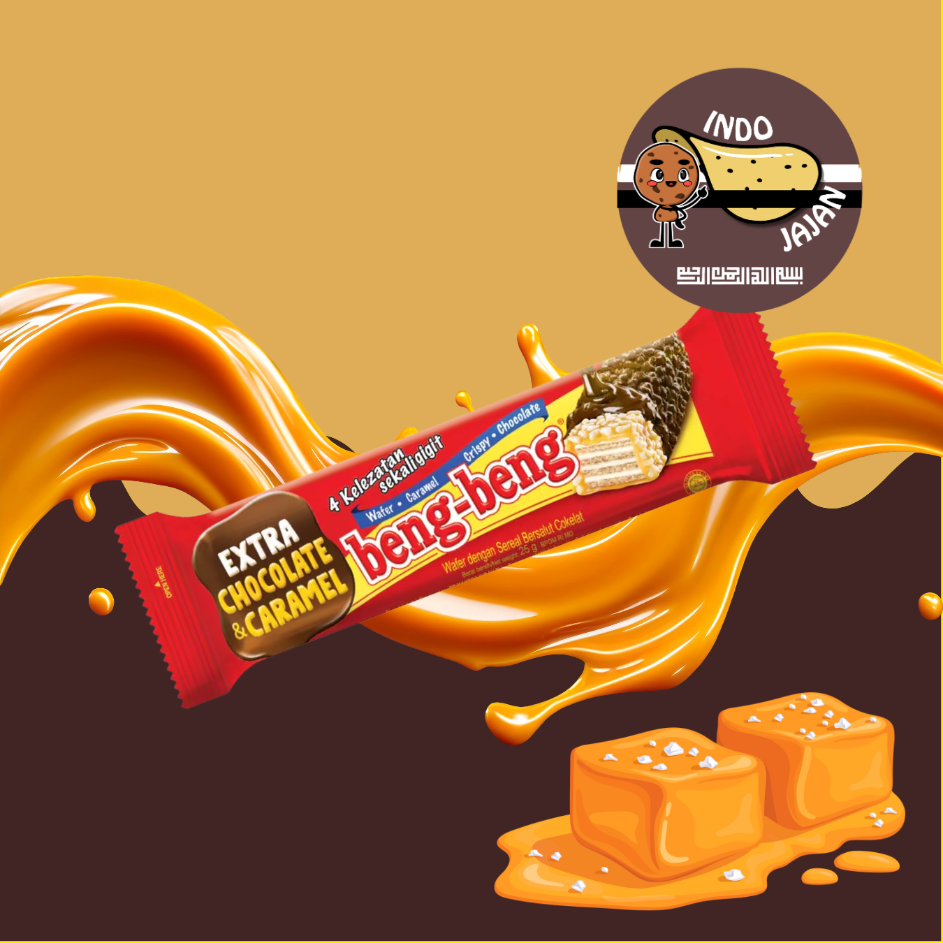 BENG BENG EXTRA CHOCOLATE DAN CARAMEL (1BOX@17PCS) | Shopee Malaysia