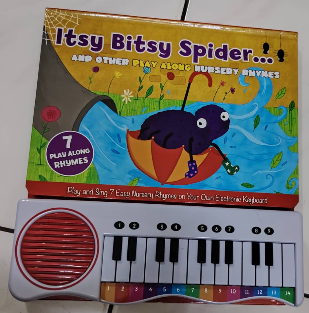 Nursery Rhymes Itsy Bitsy Spider and Other Play Along Songs Board Book ...