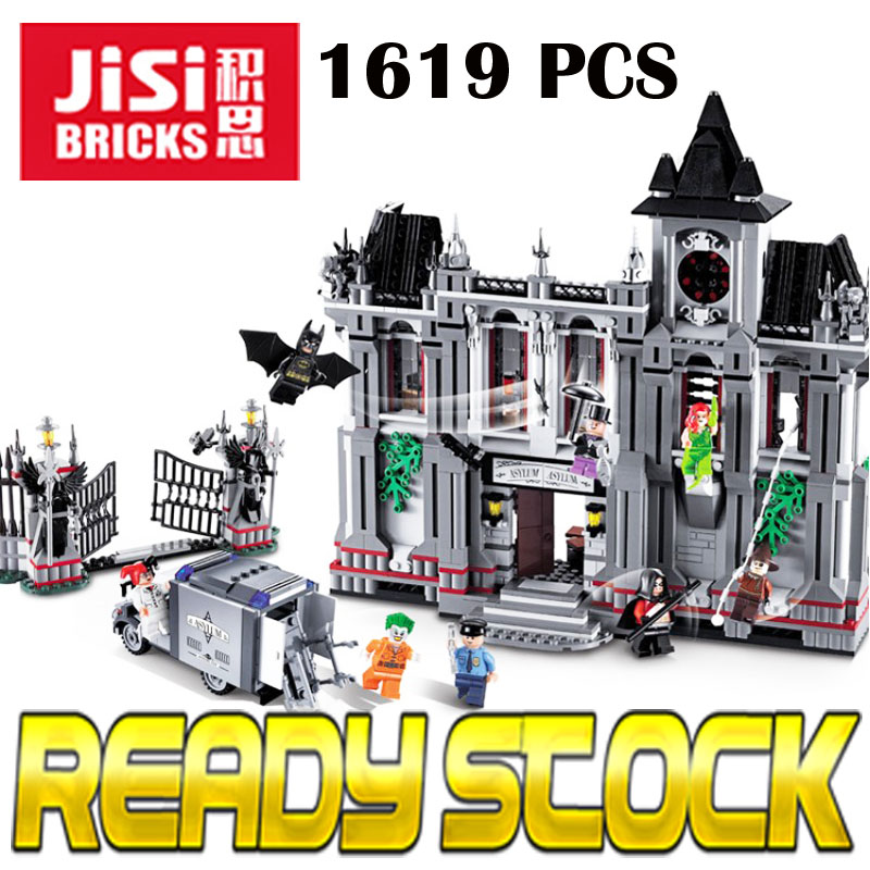 JISI [DECOOL] BLOCKS 7124 SUPER HERO BATMAN SERIES The Batman Arkham Asylum Bricks 1619 PCS ...