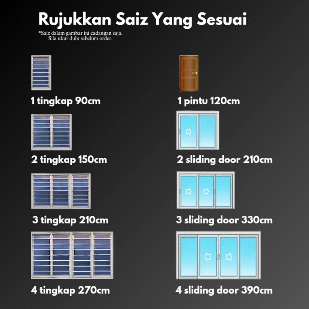 EsiLink Trek Rel Aluminium Tirai Langsir Boleh Lentur Lengkong Flexible ...