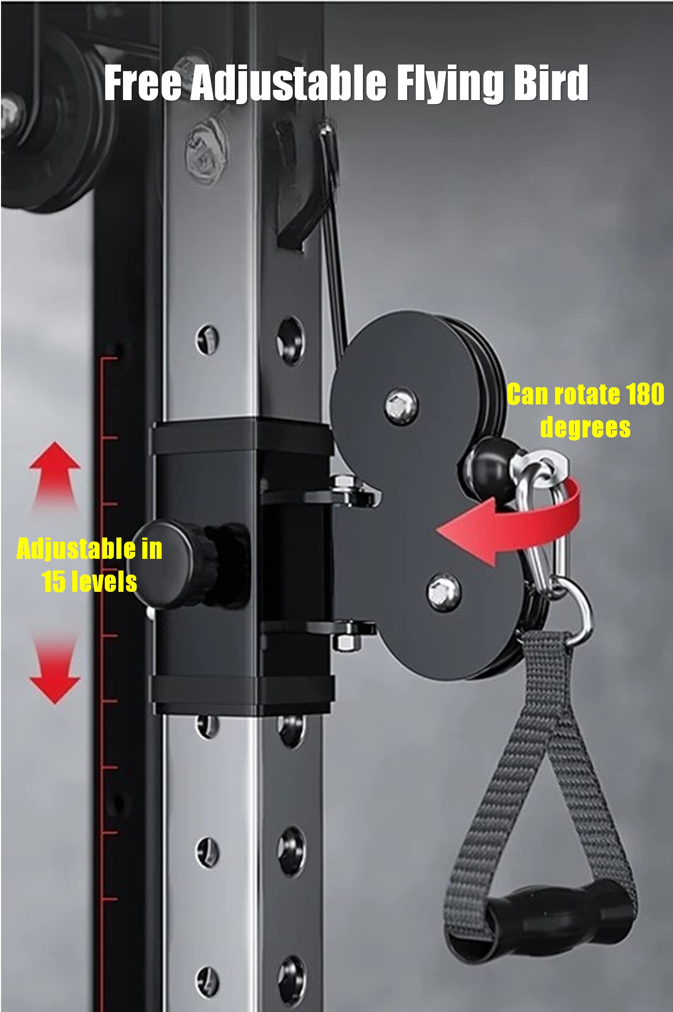 ADSports JL-DFN1 All in One Machine Commercial Cable Crossover Smith ...