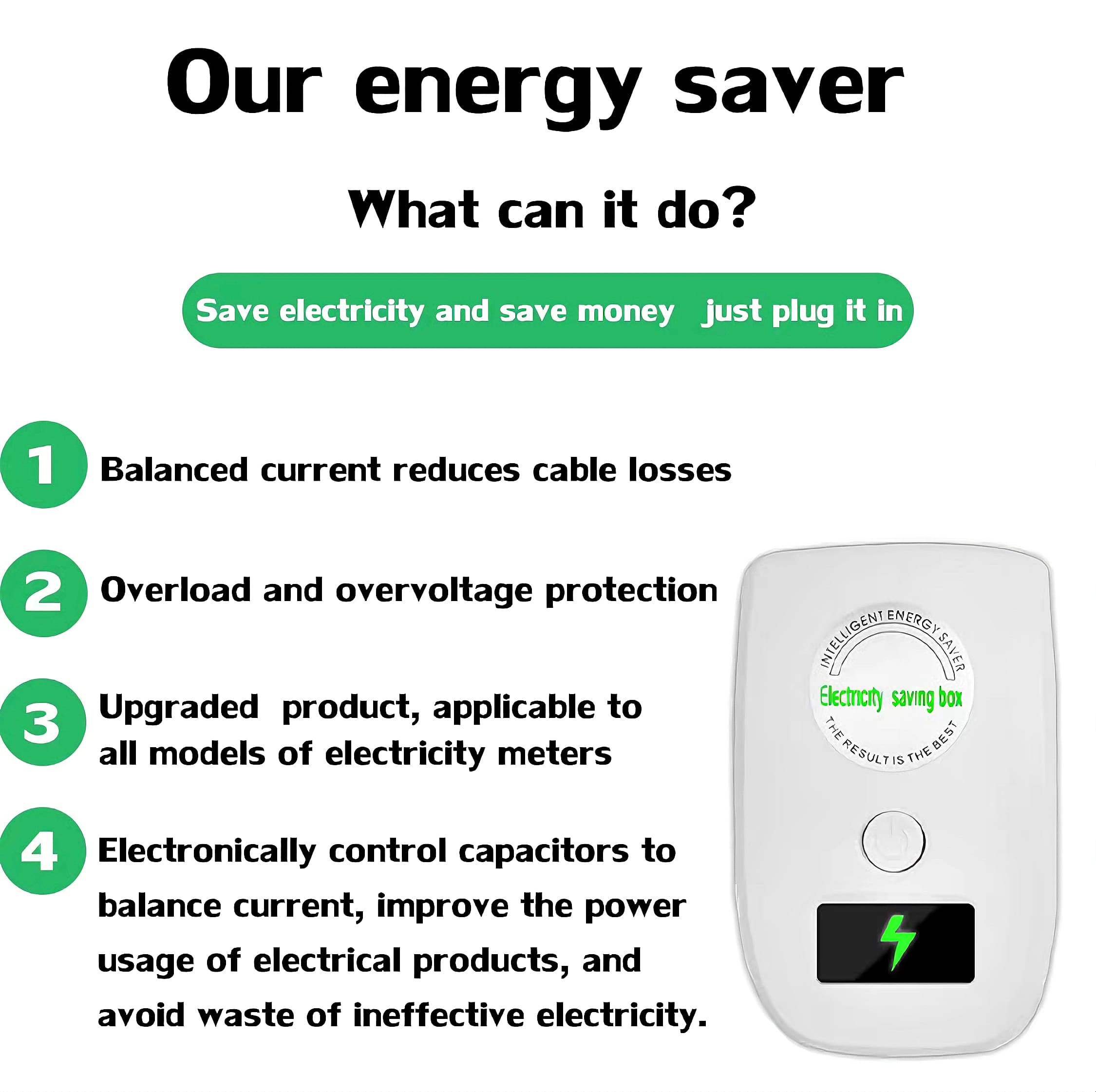 28KW MALAYSIA Plug energy Saving Box electricity saver Just plug in and ...