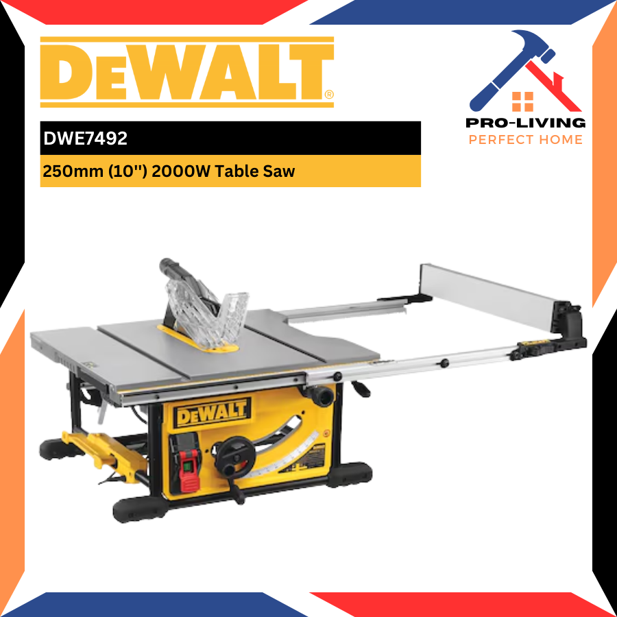 DEWALT DWE7492 250mm (10'') 2000W Table Saw | Shopee Malaysia
