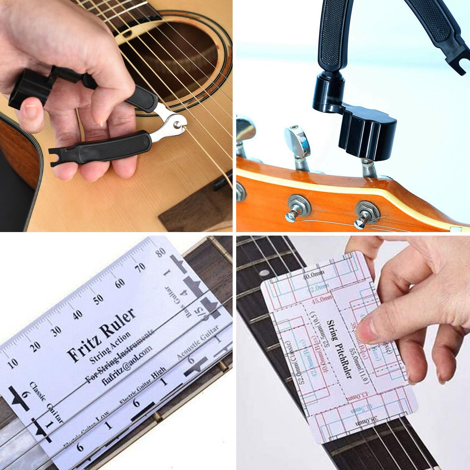 Berkualiti 25Pcs Guitar repair Setup toolkit,string changing/wrench ...