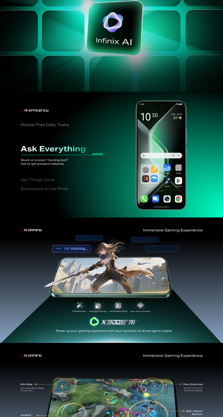 [NEW] Infinix GT30 5G Smartphone 256GB + 8GB 144Hz 1.5K + AMOLED ...