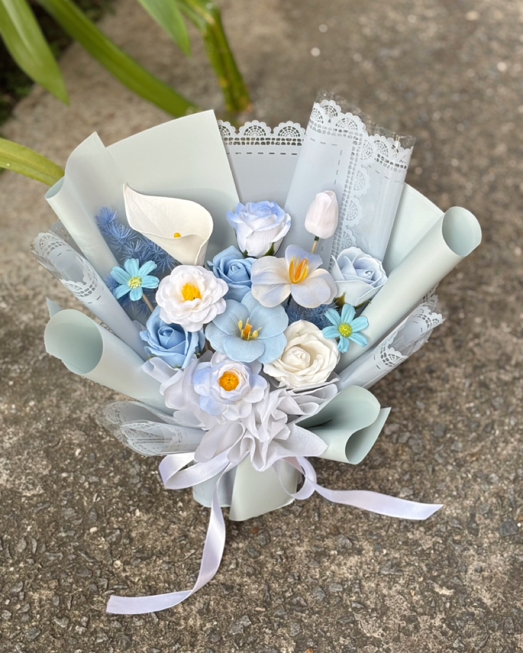 💐Dusty Series Soap Flower Bouquet 💐BirthdayGift HadiahMurah Valentine ...