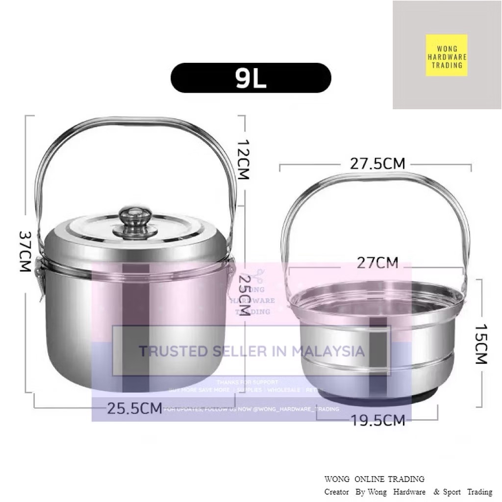 Ready Stock All New 6.8L 9L 贵美人 Kitchen Thermal Cooker Cooking Pot with ...
