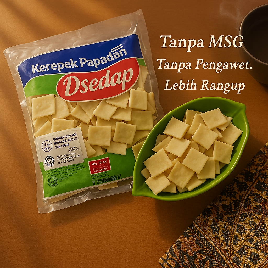 DSedap Pappadam Keping Square Appalam Kerepek Papadam Chips Halal 6 ...