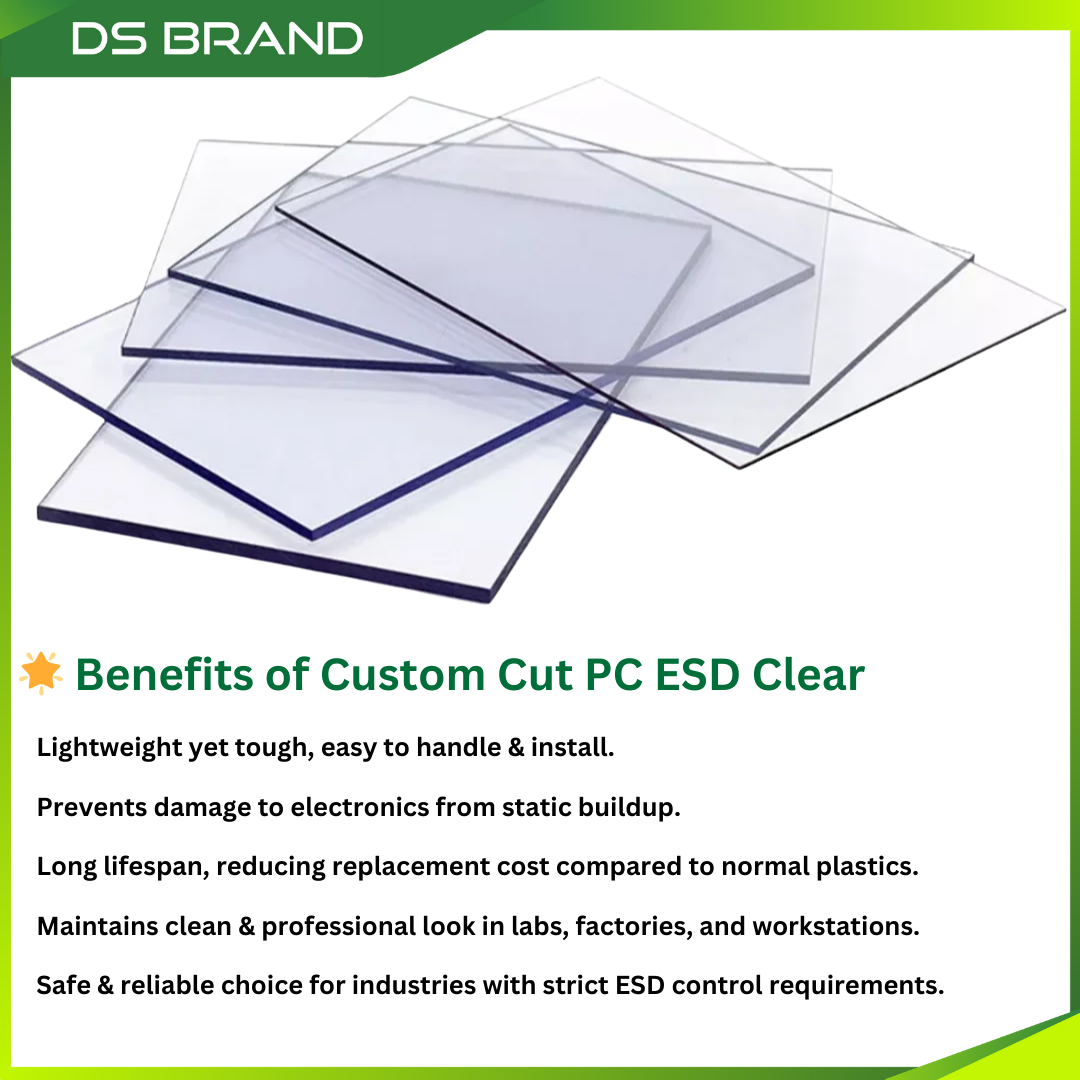 PC ESD / ESD Polycarbonate / Custom Cut-To-Size / DS Brand | Shopee ...