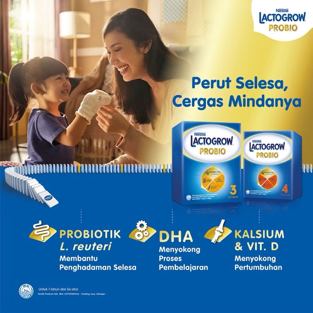 Nestle Lactogrow Probio Step 3 (1-3 Tahun) Milk Powder / Susu Tepung 1 ...