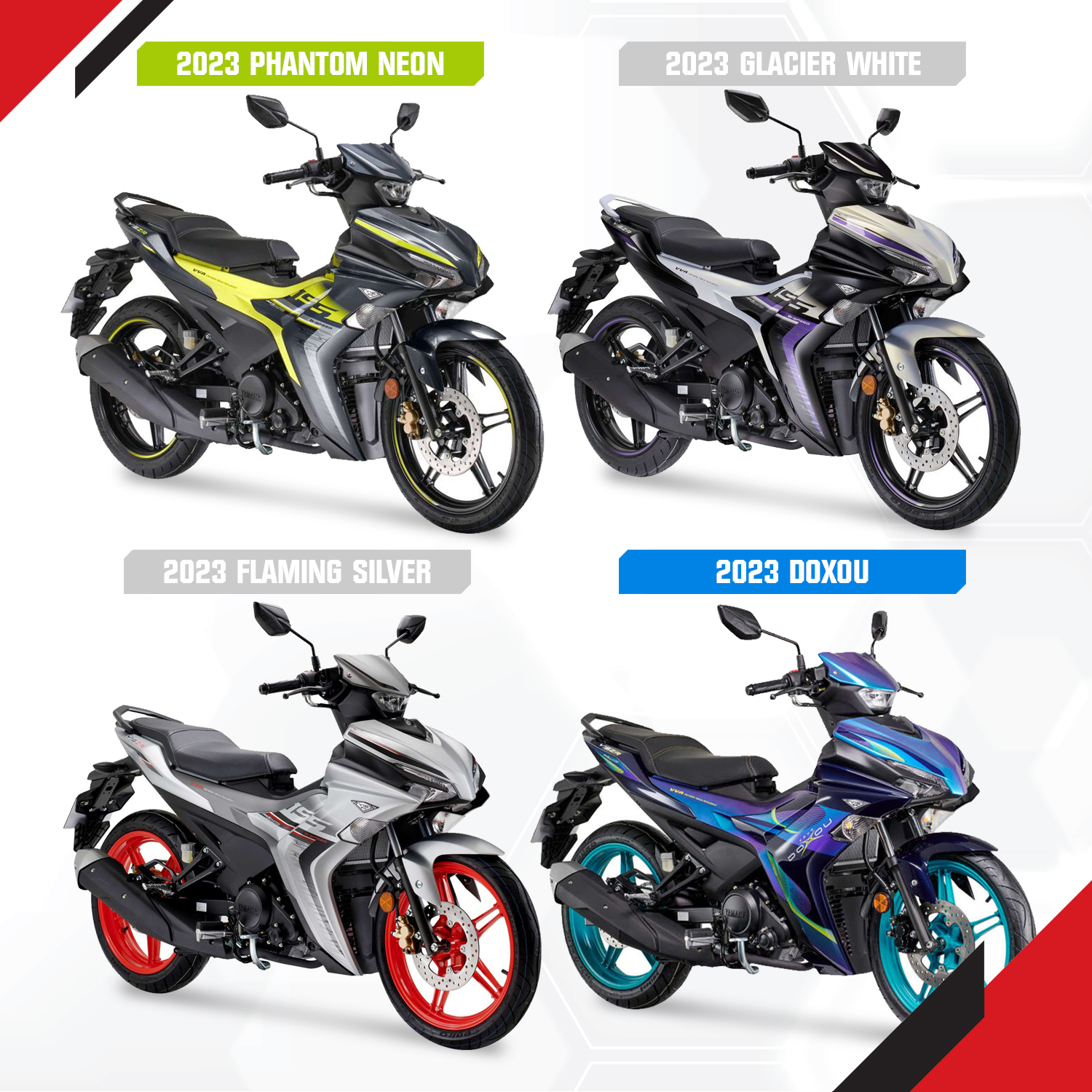 Yamaha Original Y16ZR Y16 V1 V2 Body Cover Set Ekor Tepi Kiri Kanan ...