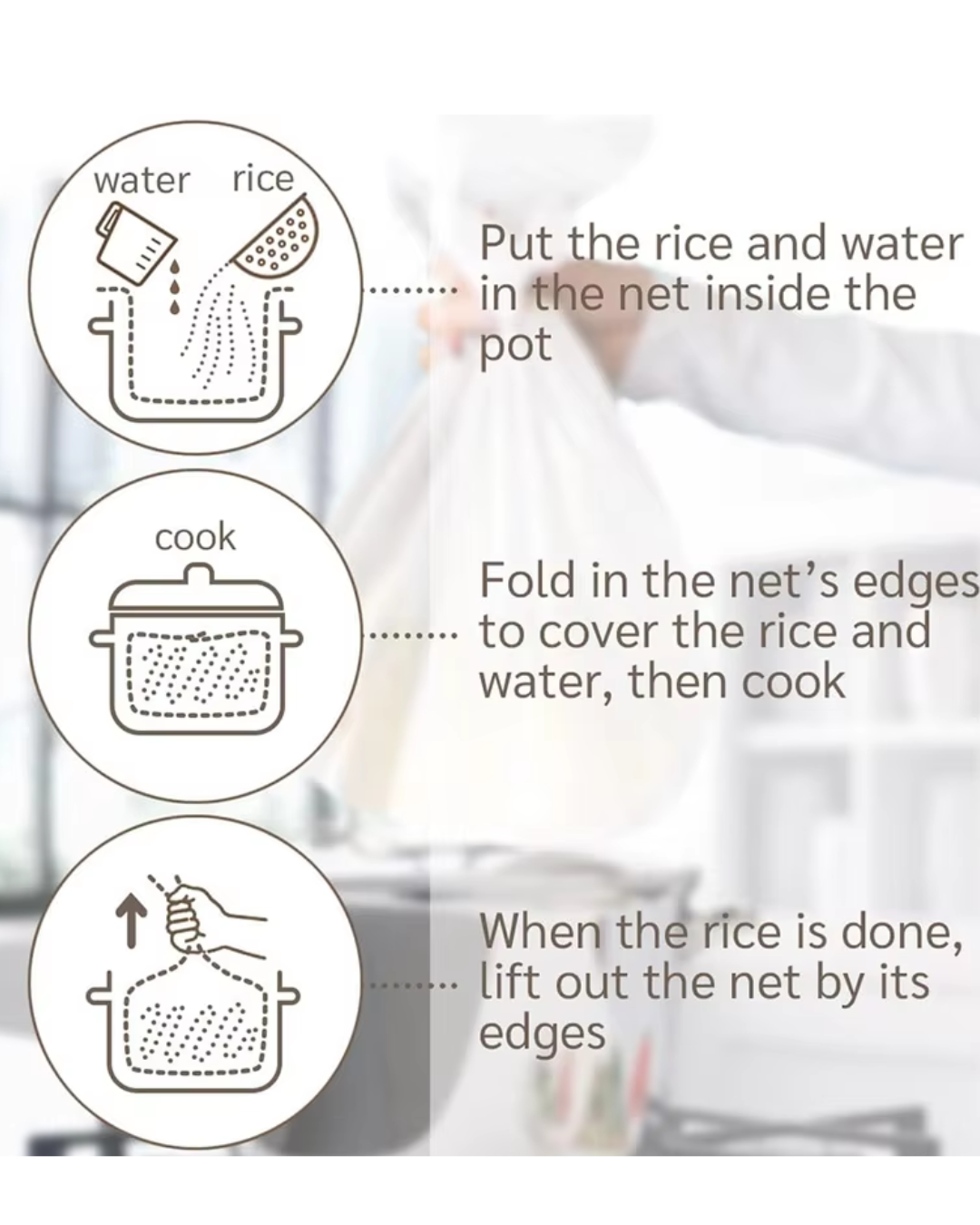 Taiwan Rice Net Towel, Cooking Rice Net Towel, Food-Grade Mesh ...