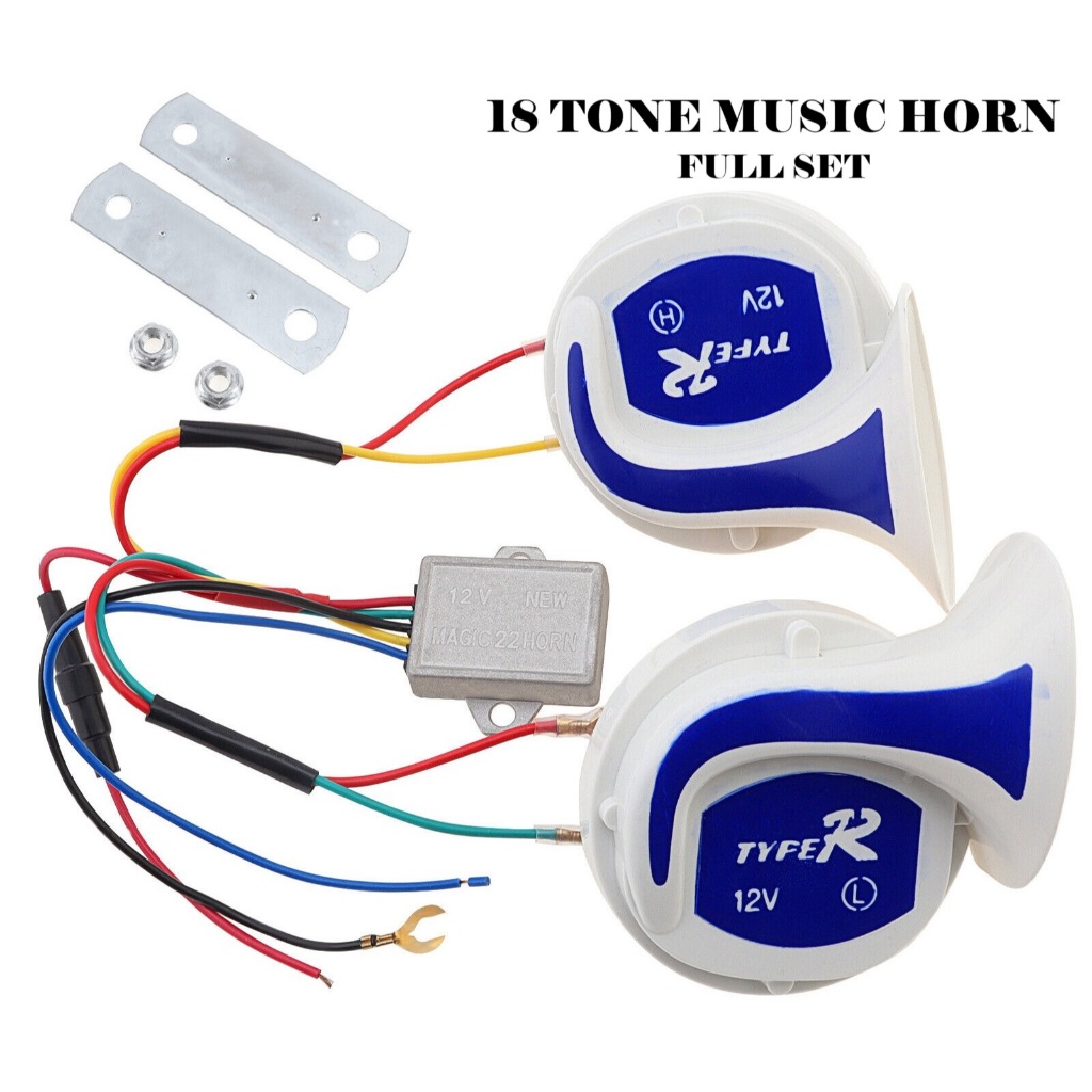 Car Horn Loud Snail Bm Horn 12v Music Horn Siput Kereta Hon Motorcycle ...