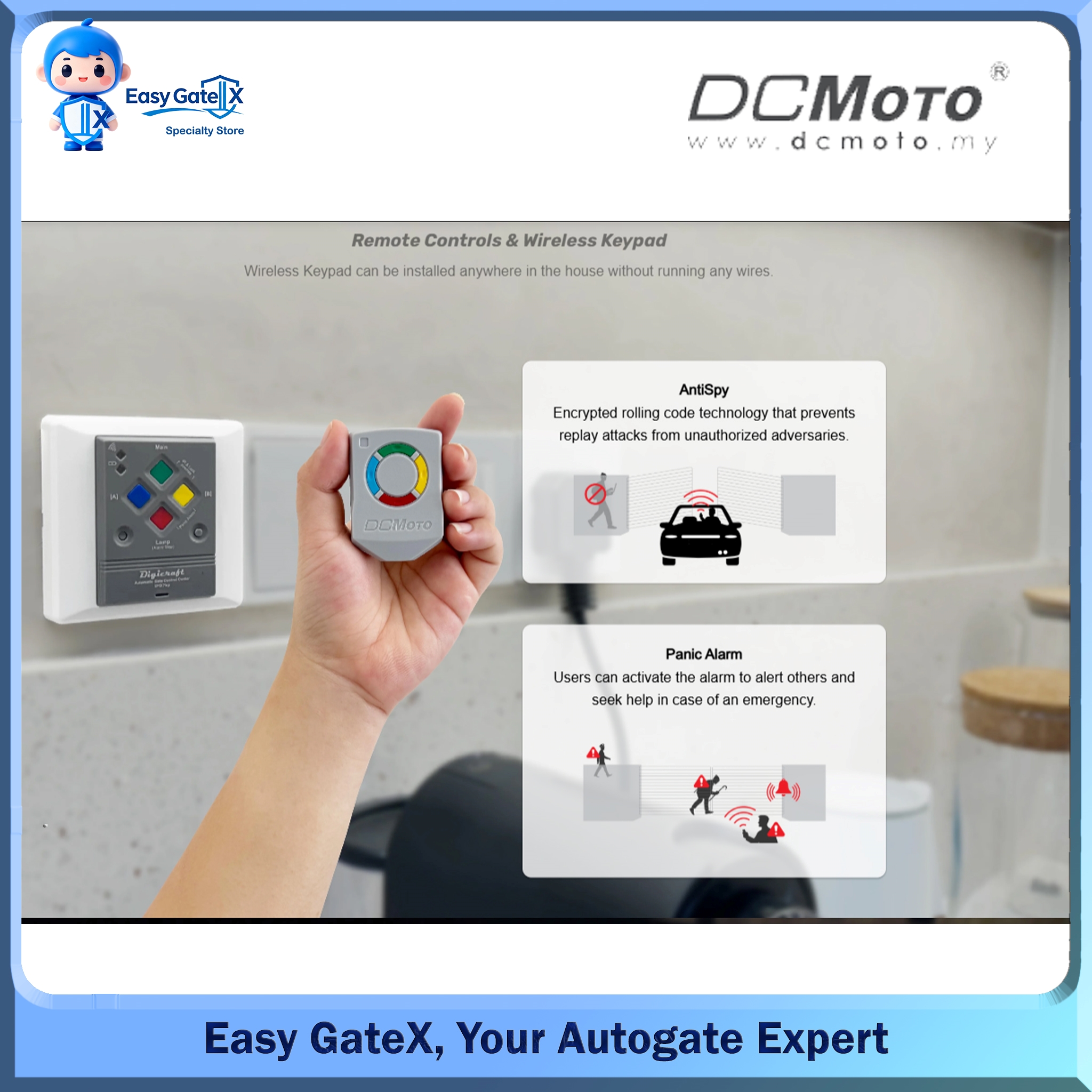 DCMOTO GFM 925 Full Set | 24V DC Heavy Duty Autogate Motor System for ...