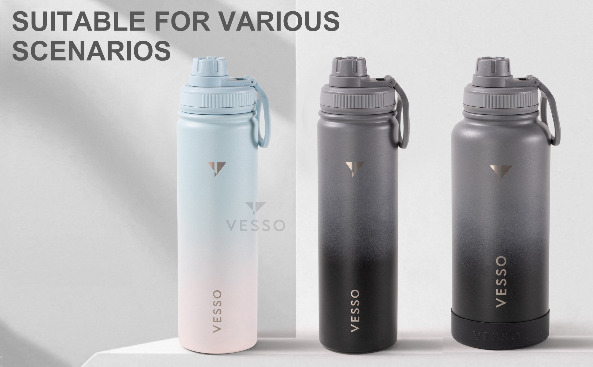 VESSO Prime Vacuum Insulated Tumbler 650ml with Handle – Large Capacity ...