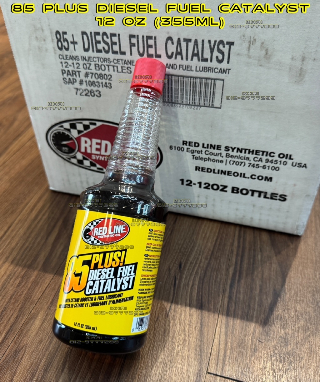 REDLINE 85 Plus Diesel Fuel Catalyst 355ML Red Line Cleaner Fuel ...
