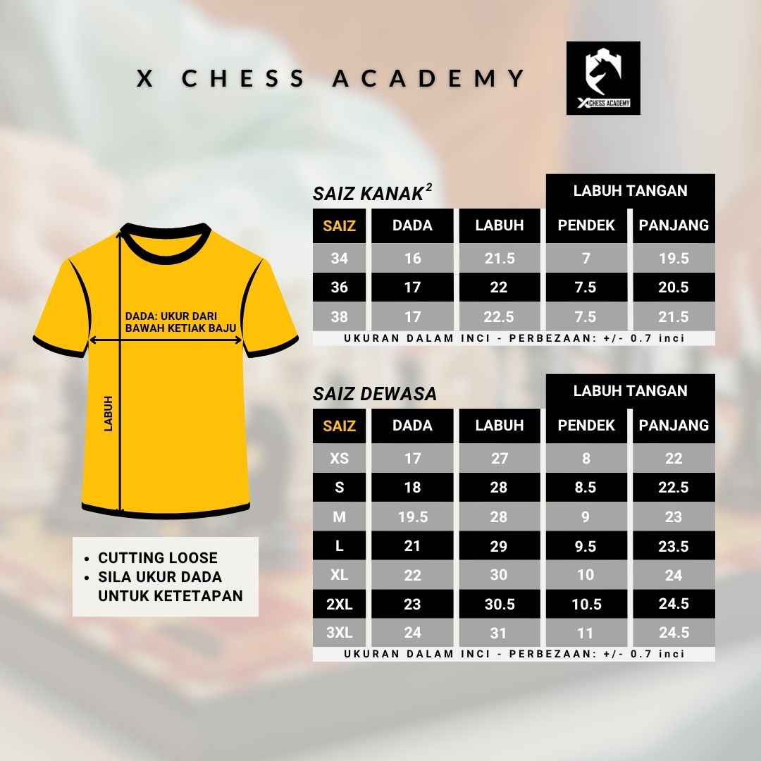 Chess T-Shirt / T-Shirt Catur / Baju Catur - Never Resign | Shopee Malaysia