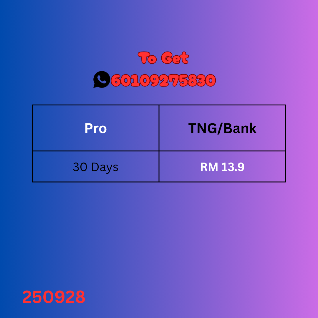 𝕮𝖆𝖕𝖈𝖚𝖙 𝖕𝖗𝖔 (iOS, Android, PC) 1 Month CapcutPro | Shopee Malaysia