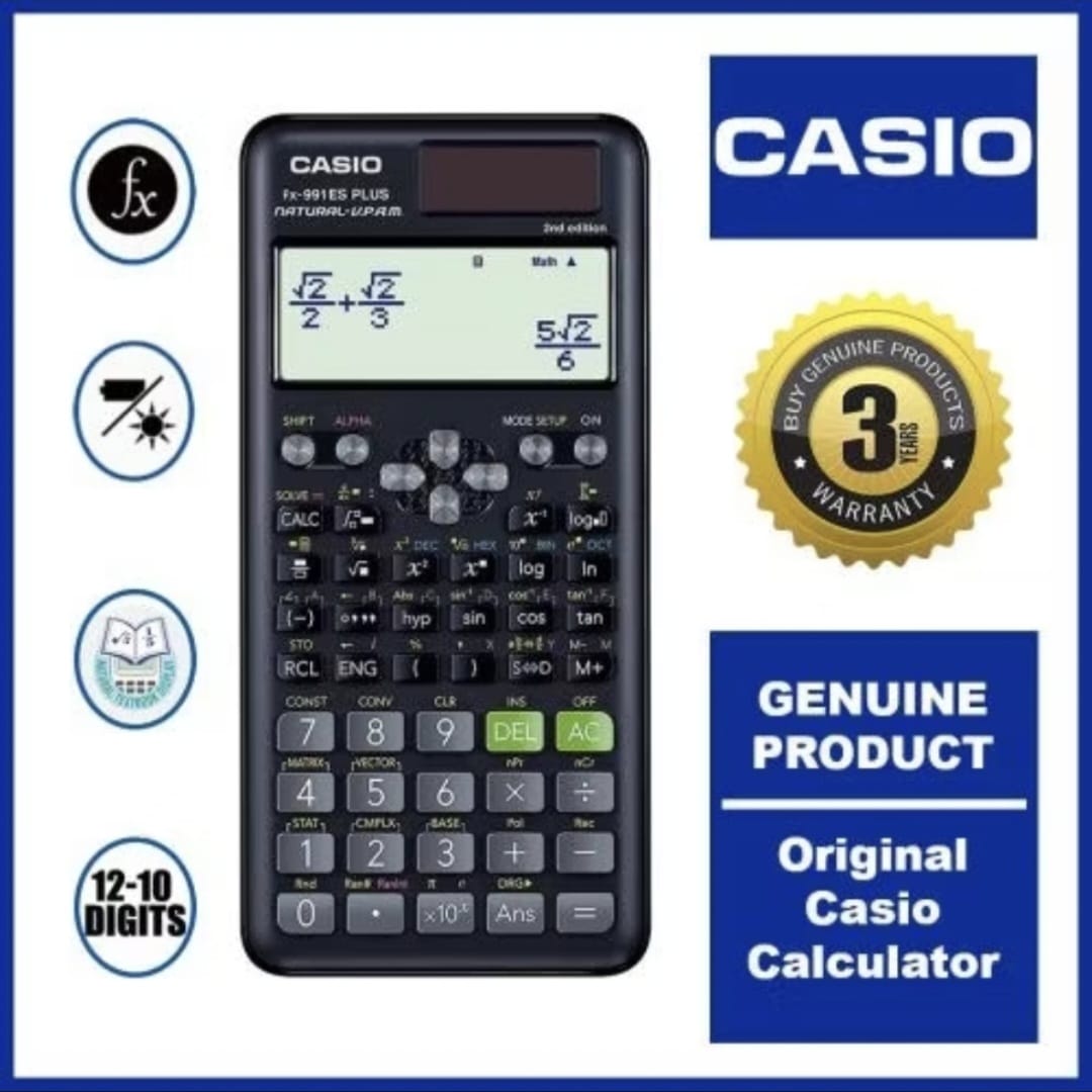 CASIO FX-570EX/FX-991ES Scientific Calculator – Smart, Perfect for ...