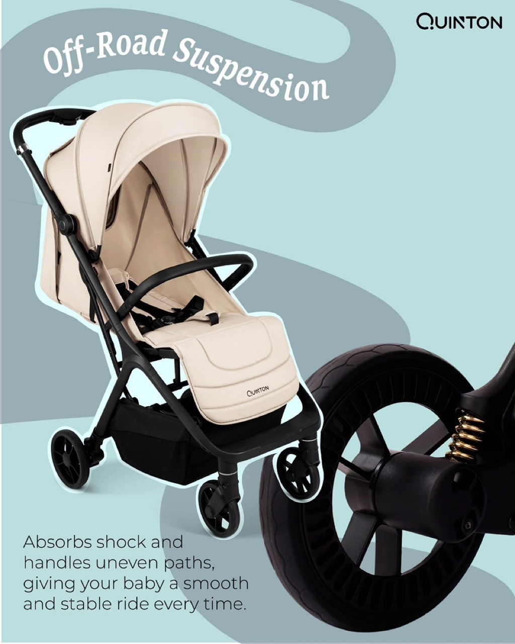 (FREE SHIPPING) Quinton On The Go Stroller Ultra Compact Auto Folding ...