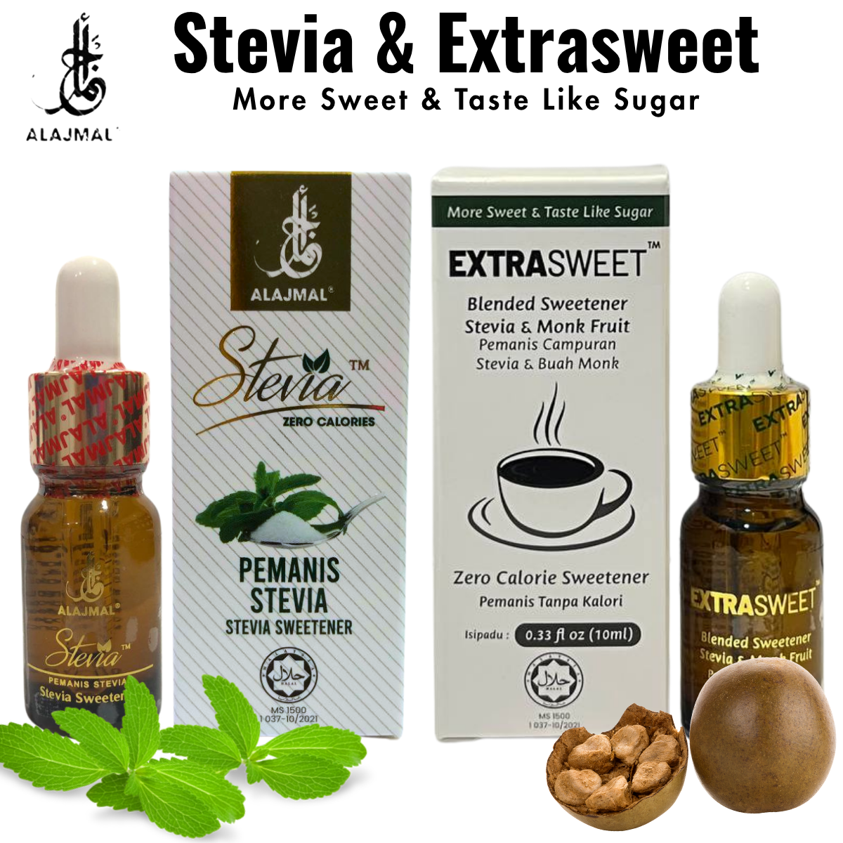 PENGGANTI GULA STEVIA Alajmal Pemanis Tanpa Rasa Payau Tiada Kalori ...
