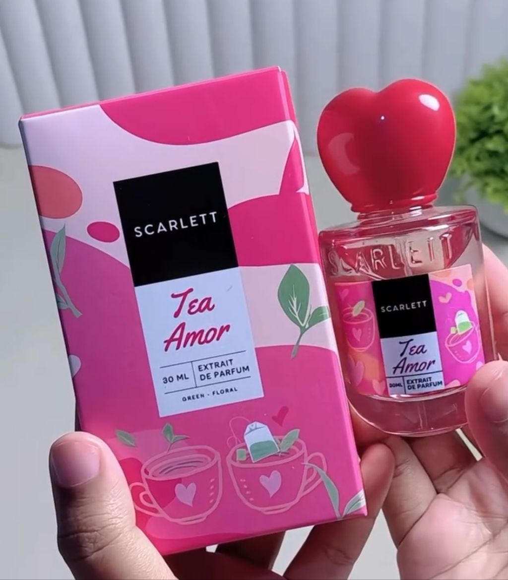 minyak wangi Scarlett Whitening Extrait De Parfum Tea Amor 30ml ...