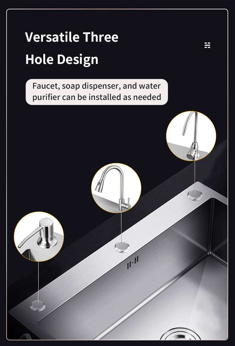 kitchen sink Set 4 Keping Keluli Tahan Karat 304 Besen Dapur Dengan ...