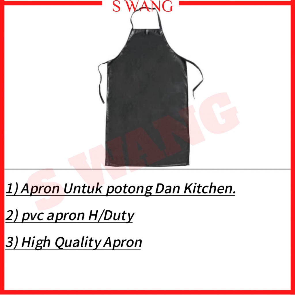 Heavy Duty Waterproof Oil Proof Kulit Baju Mesin Rumput Reusable Black ...