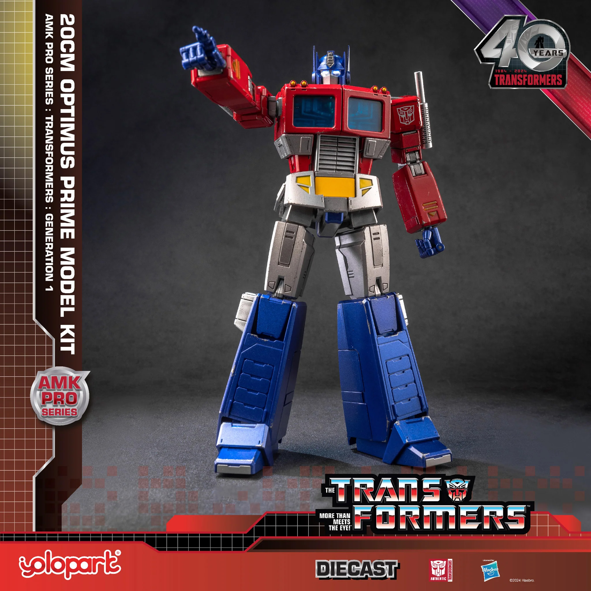 Yolopark AMK PRO Series Transformers G1 Optimus Prime Model Kit 20cm ...