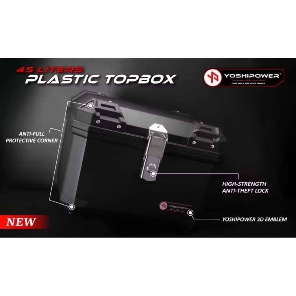 Y15ZR Y16Z LC135 RSX150 RS150 VARIO PCX BEAT PLASTIC TOP BOX CASE ...