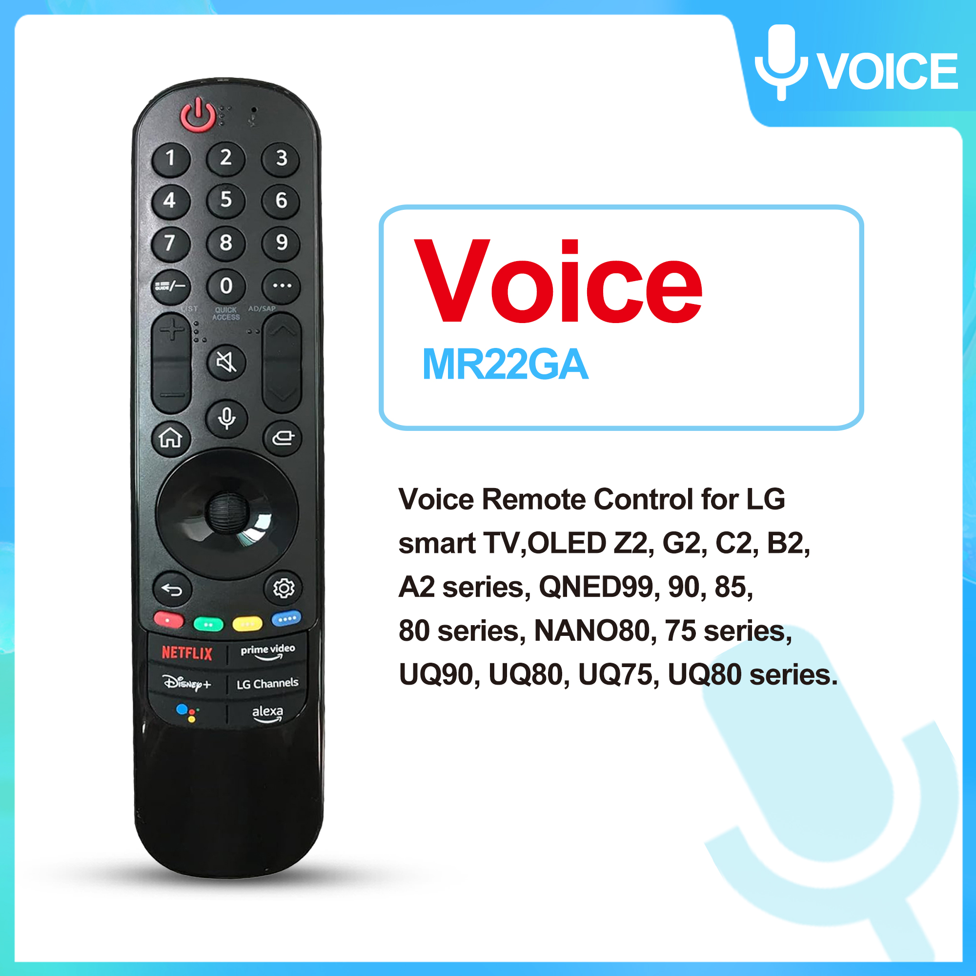 MR20GA MR22GA MR25GA LG Magic Remote Control Voice Remote Control for ...
