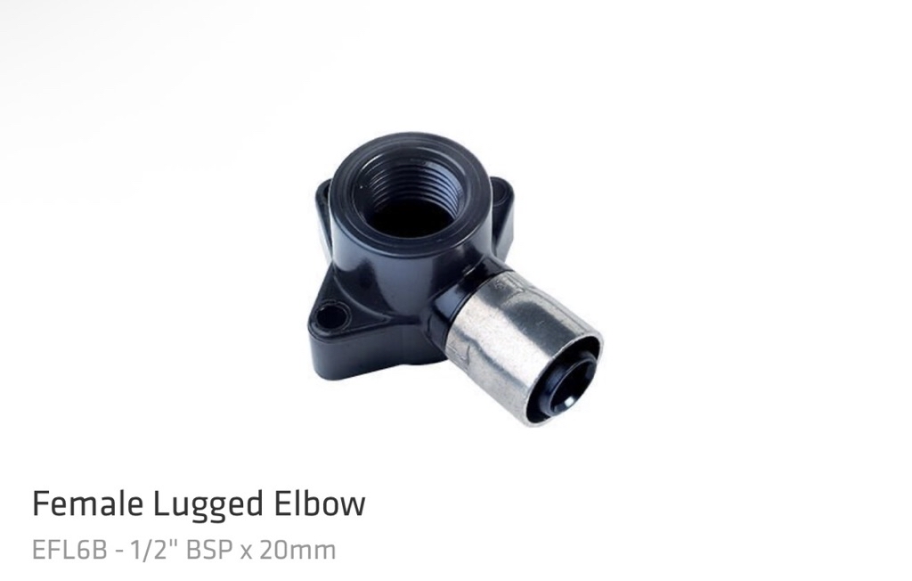 Buteline PE Fittings Female Lugged Elbow for Cold Water Systems Wall ...