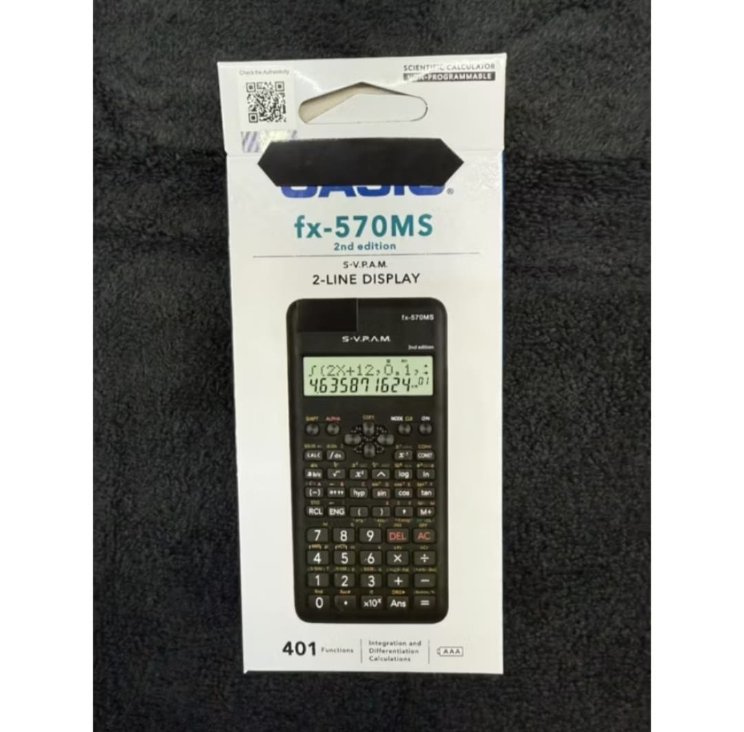 Casio Scientific Calculator FX-570ms 2nd Edition's | Shopee Malaysia