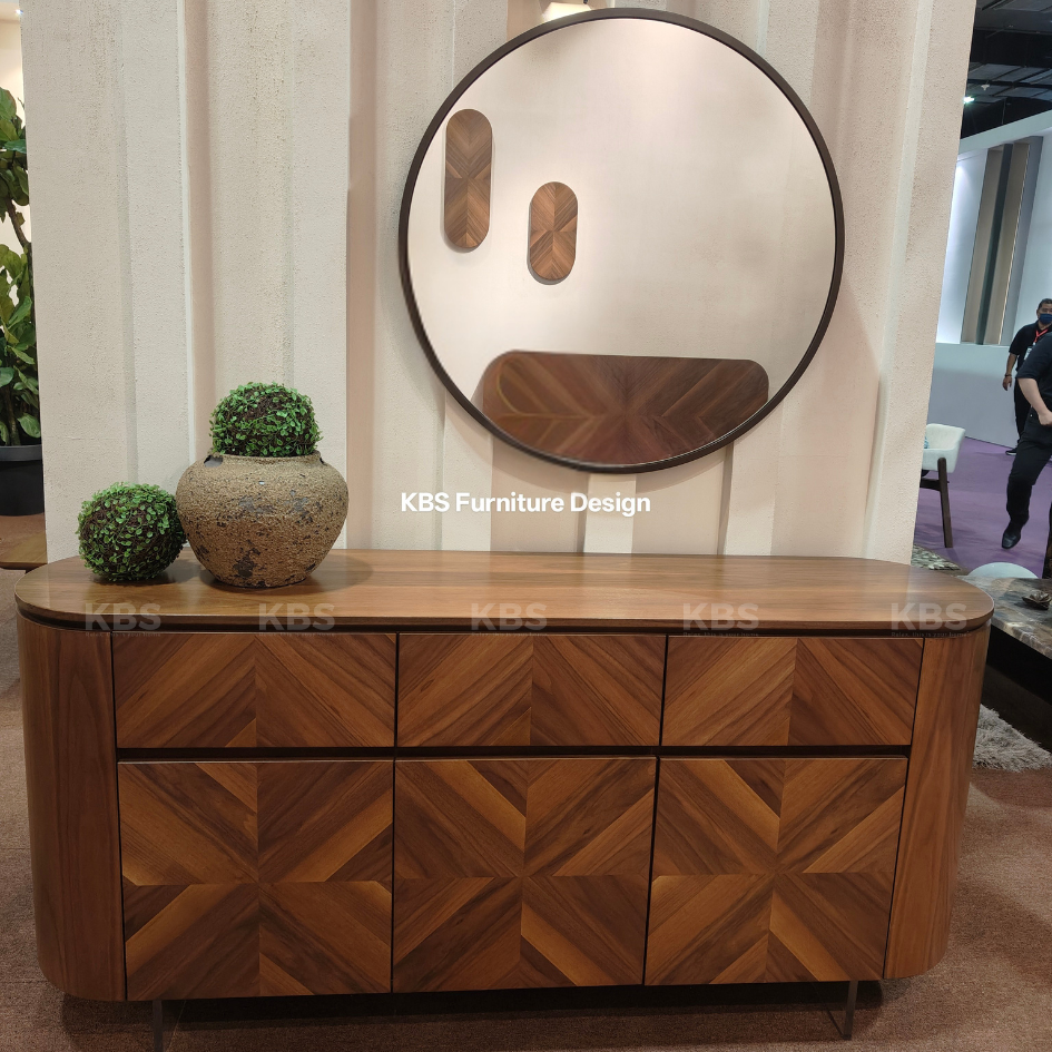 (FREE Installation+Shipping) KBS Lavola 6FT Sideboard / Oval Shape ...