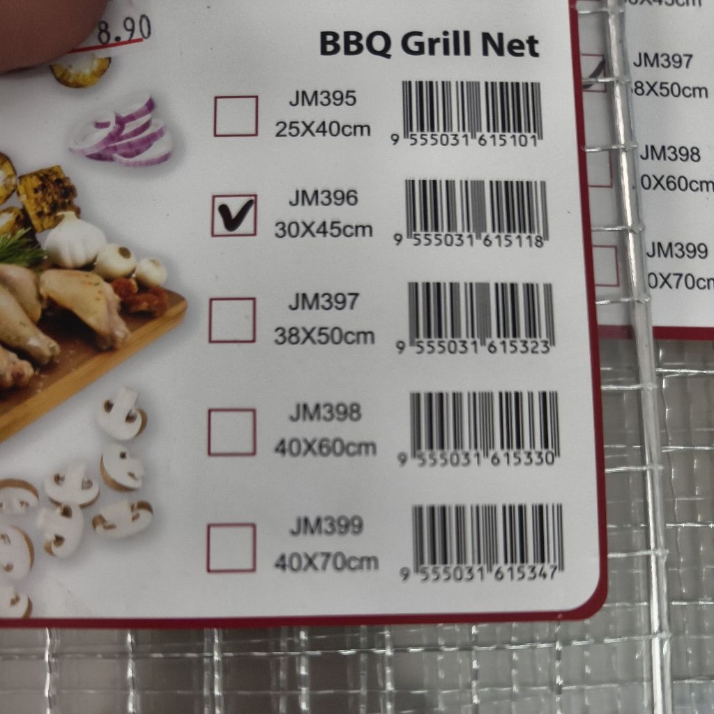 Jaya mata BBQ grill net LARGE Outdoor Non-stick BBQ Grill BarbequeMesh ...