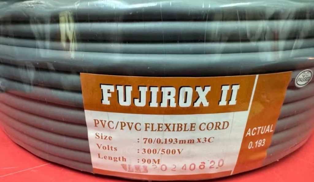 [Loose cut] 70/0.193 x 3 core PVC flexible cable / *1meter*70/0.193 x3c ...
