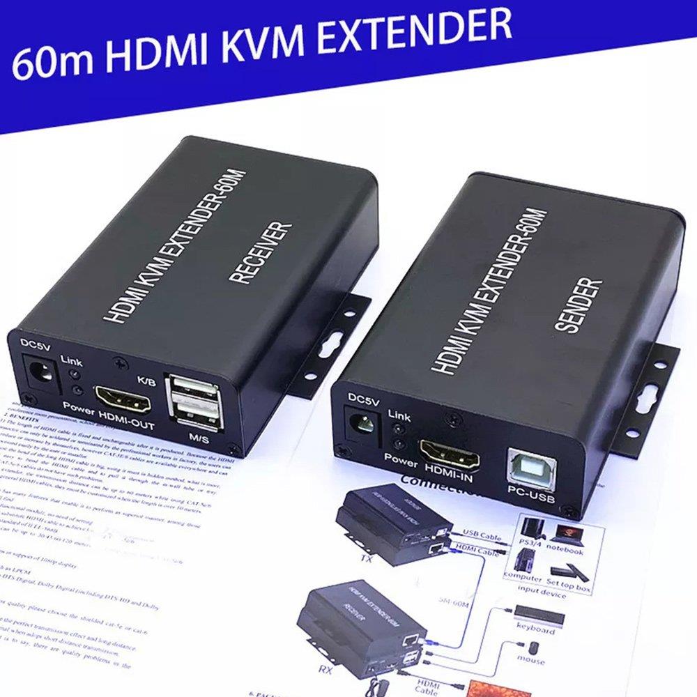HDMI KVM Extender 60M with USB (HKE60A) | Shopee Malaysia