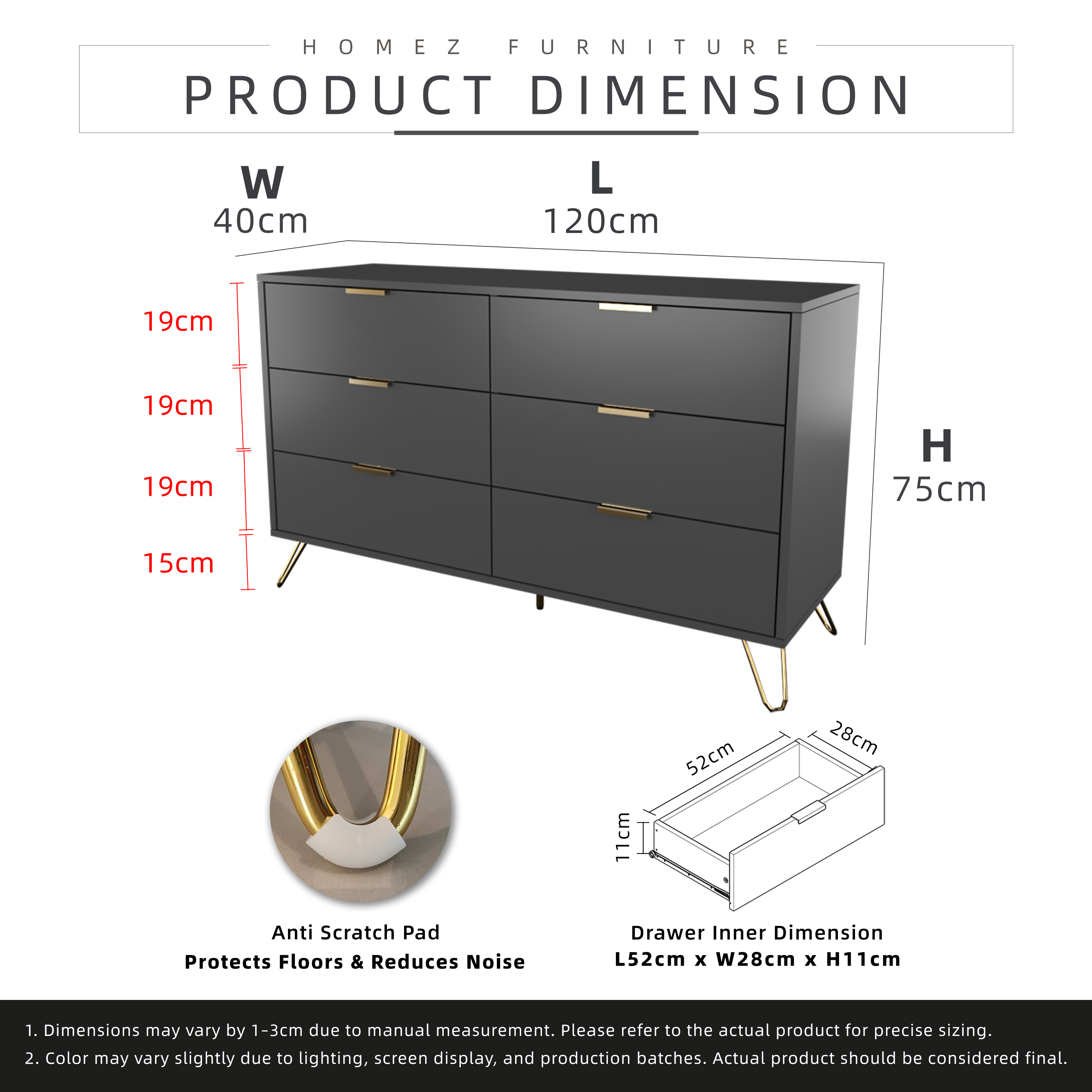 KitchenZ Sabah Nickel Series Display Cabinet Full Melamine with Anti ...