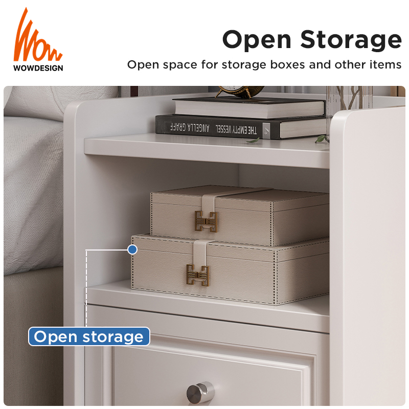 Side Table With Drawer Bedside Table Bedroom Simple Storage Cabinet ...