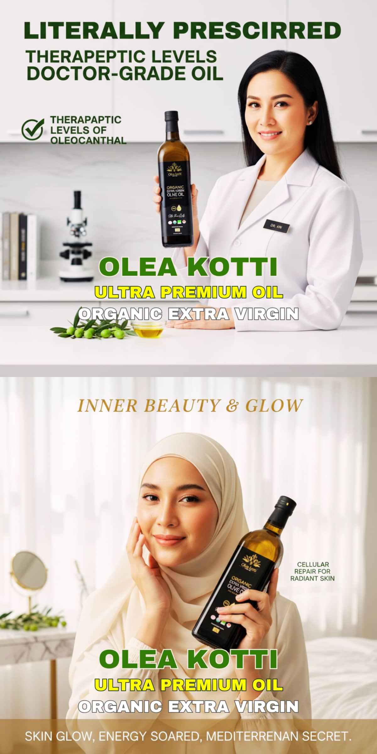 Olea Kotti BUNDLE Ultra Premium EXTRA VIRGIN OLIVE OIL, High Polyphenol ...