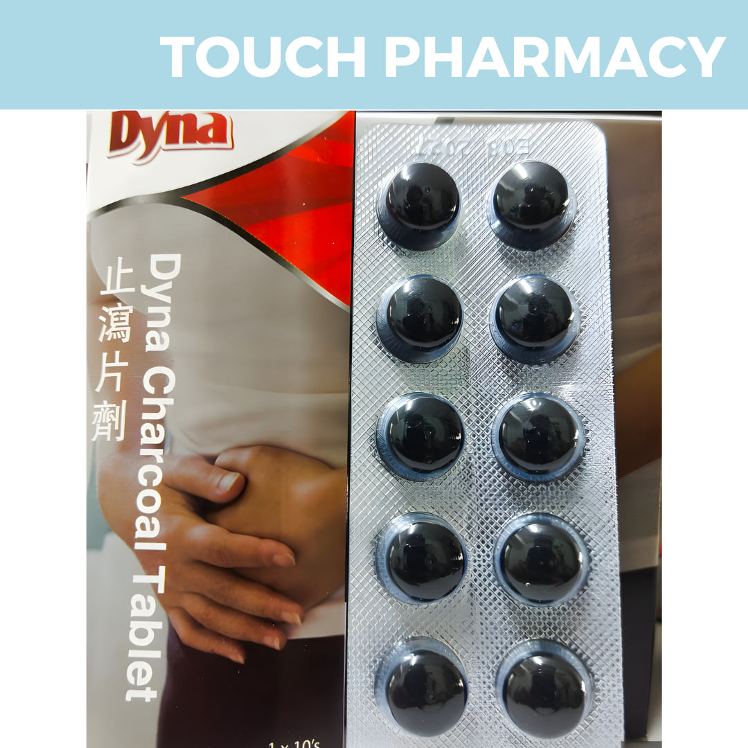 DYNA Medicinal Charcoal 250mg - 10 Tablets/STRIP | Shopee Malaysia
